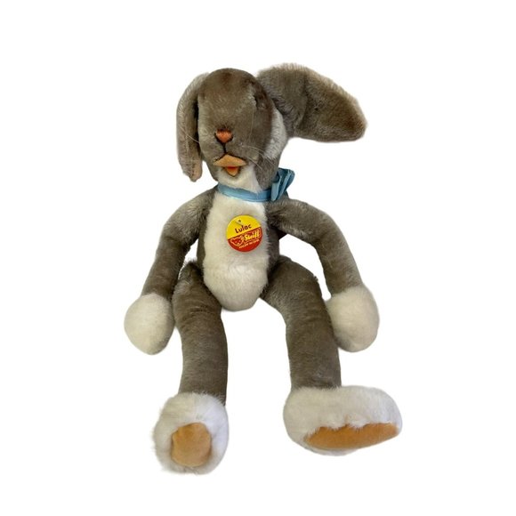 steiff | Toys | Steiff Lulac Schlenker Gray Bunny Rabbit Plush Stuffed ...